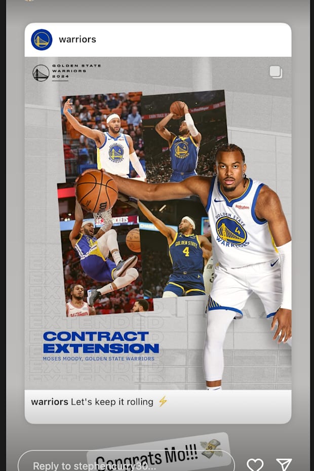 Steph Curry Reacts To Warriors Latest Roster Move