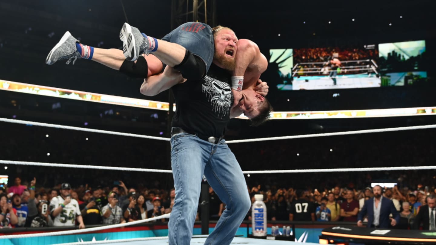 Brock Lesnar Arrives On WWE SmackDown, Attacks John Cena