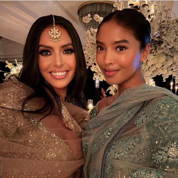 Vanessa Bryant, daughter Natalia look like sisters at swanky Indian wedding