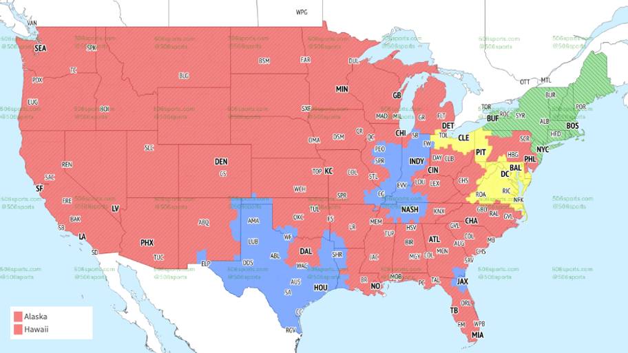 NFL Coverage Map, Week 8: What game is on in your area on Sunday?