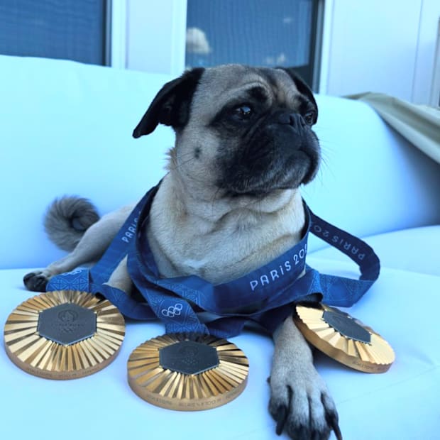 Gabby Thomas’ adorable photo with her dog, the ‘World’s Fastest Pug’