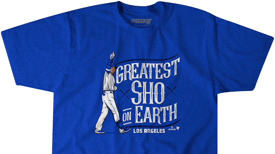 Shohei Ohtani LA Dodgers gear available now at BreakingT