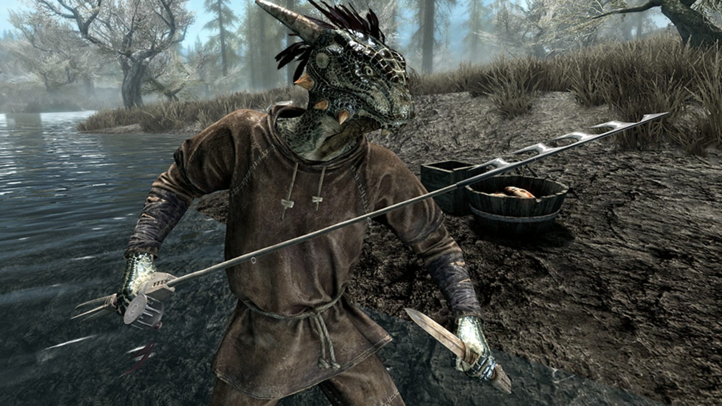 How to Fish in Skyrim Anniversary Edition