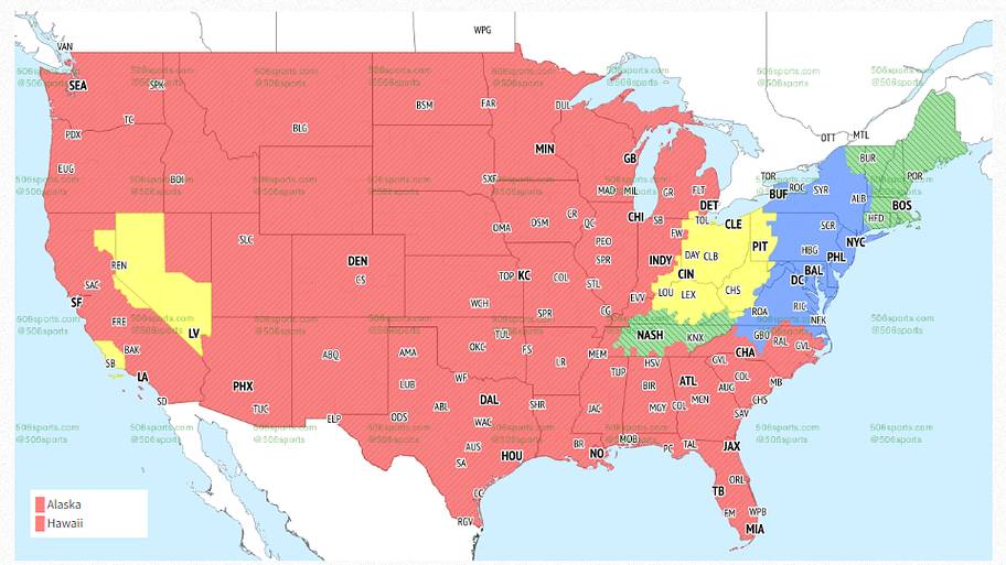 NFL Coverage Map, Week 9: What game is on in your area on Sunday?