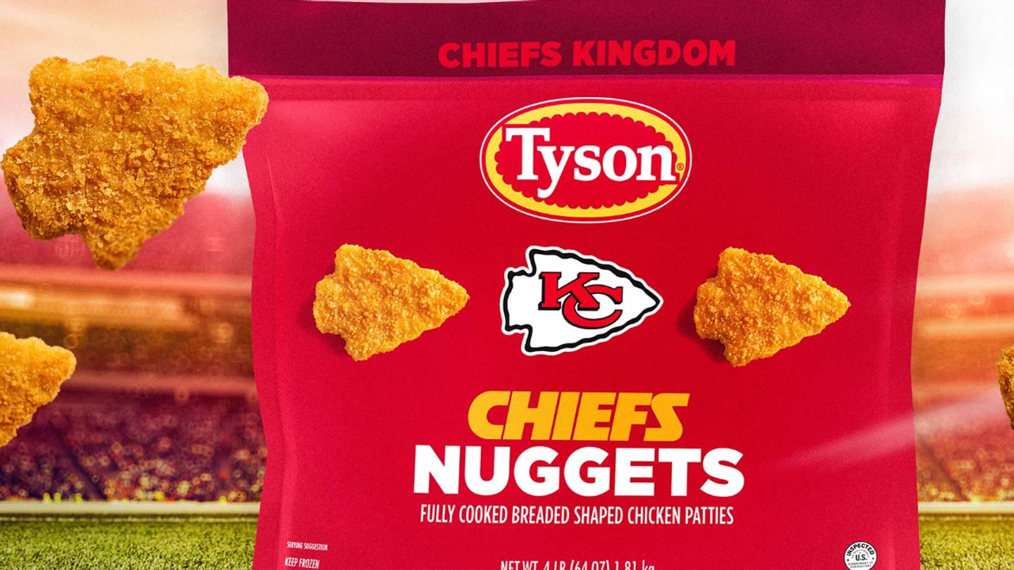 Tyson Kansas City Chiefs Nuggets are the star on a game day food spread
