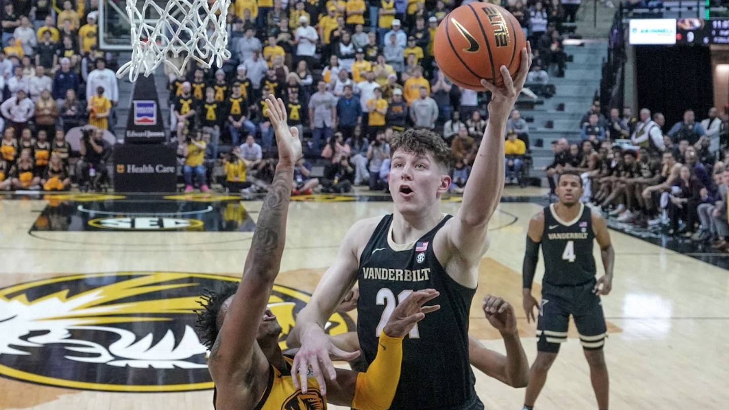 Former Vanderbilt Center Liam Robbins Reflects on NBA Summer League ...