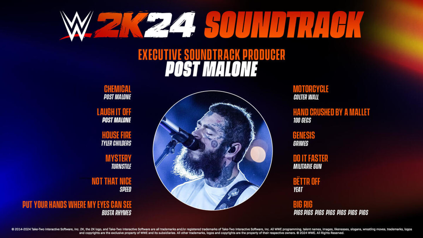 WWE 2K24 Soundtrack: Full List of Artists and Tracks