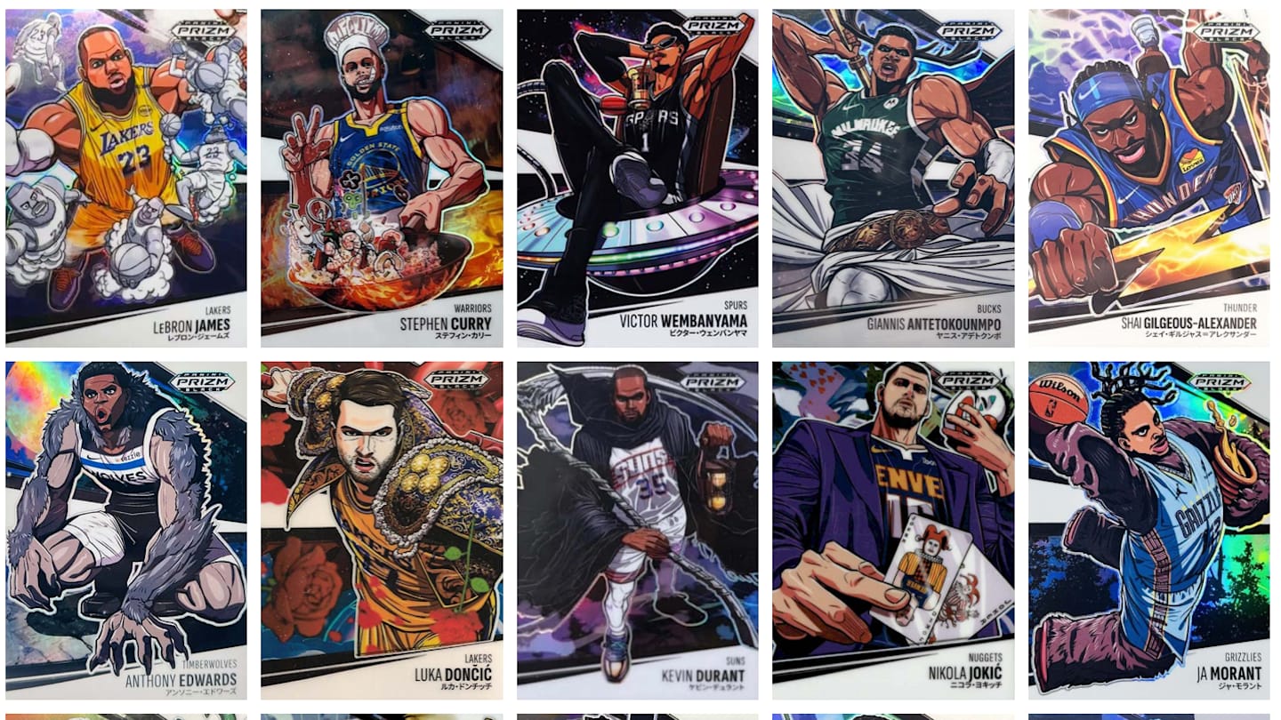 2024 - 25 Prizm Black Manga, maybe best Panini case hit cards ever