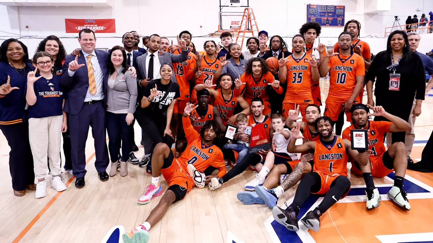 Langston Men's Basketball Wins Third Straight SAC Tournament Title