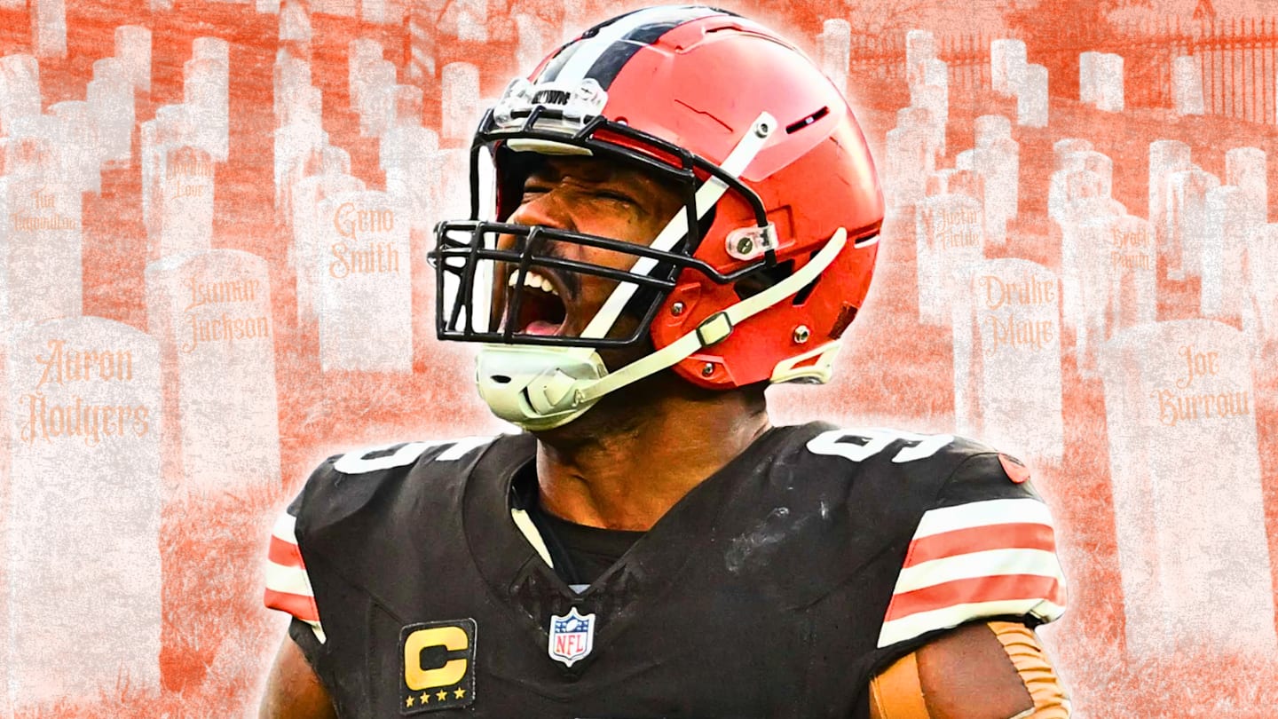 A complete look at Myles Garrett's legendary quarterback graveyard