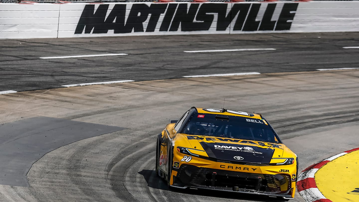 Christopher Bell Bests Hendrick Trio for Martinsville Pole Position
