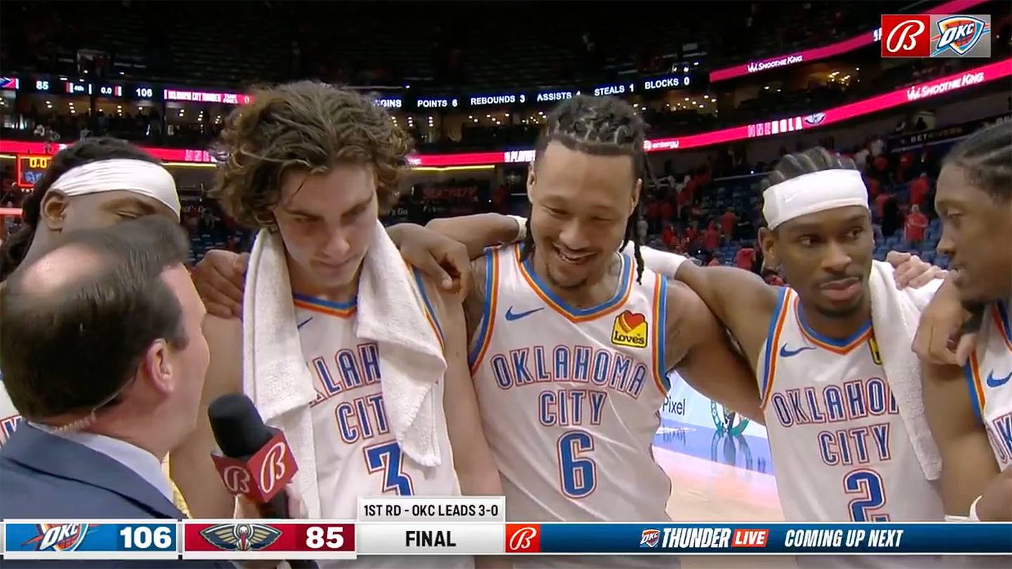 Thunder Ditch TNT Postgame Interview for Local Broadcast After Win vs ...
