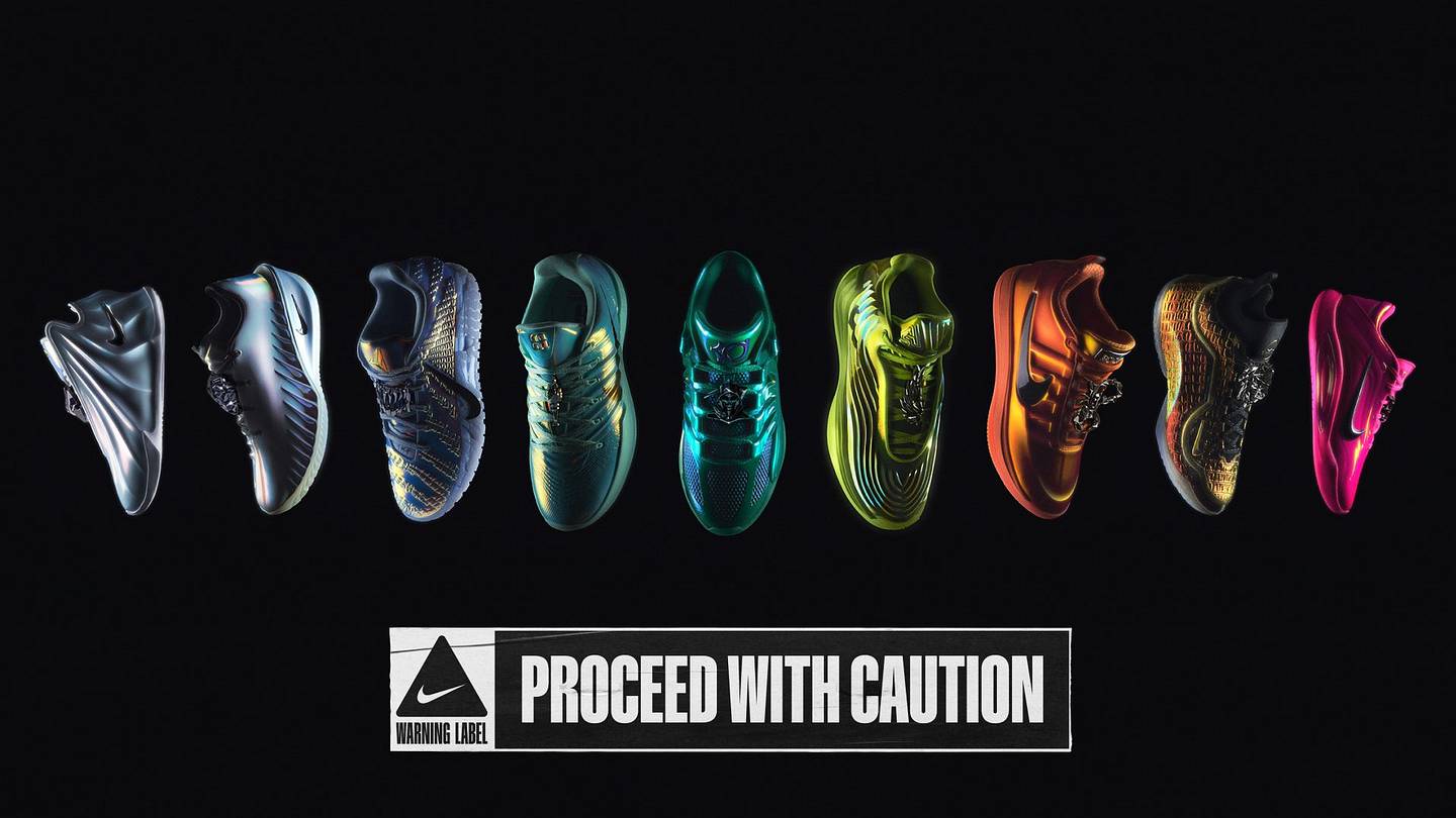 Nike Unveils 'Warning Label' Collection for NBA All-Star 2026