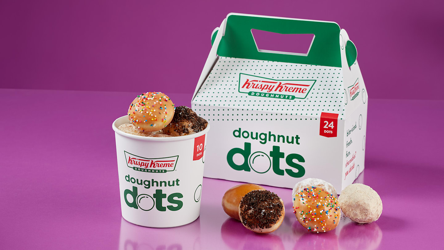Krispy Kreme takes on Munchkins and Timbits with their new Doughnut Dots