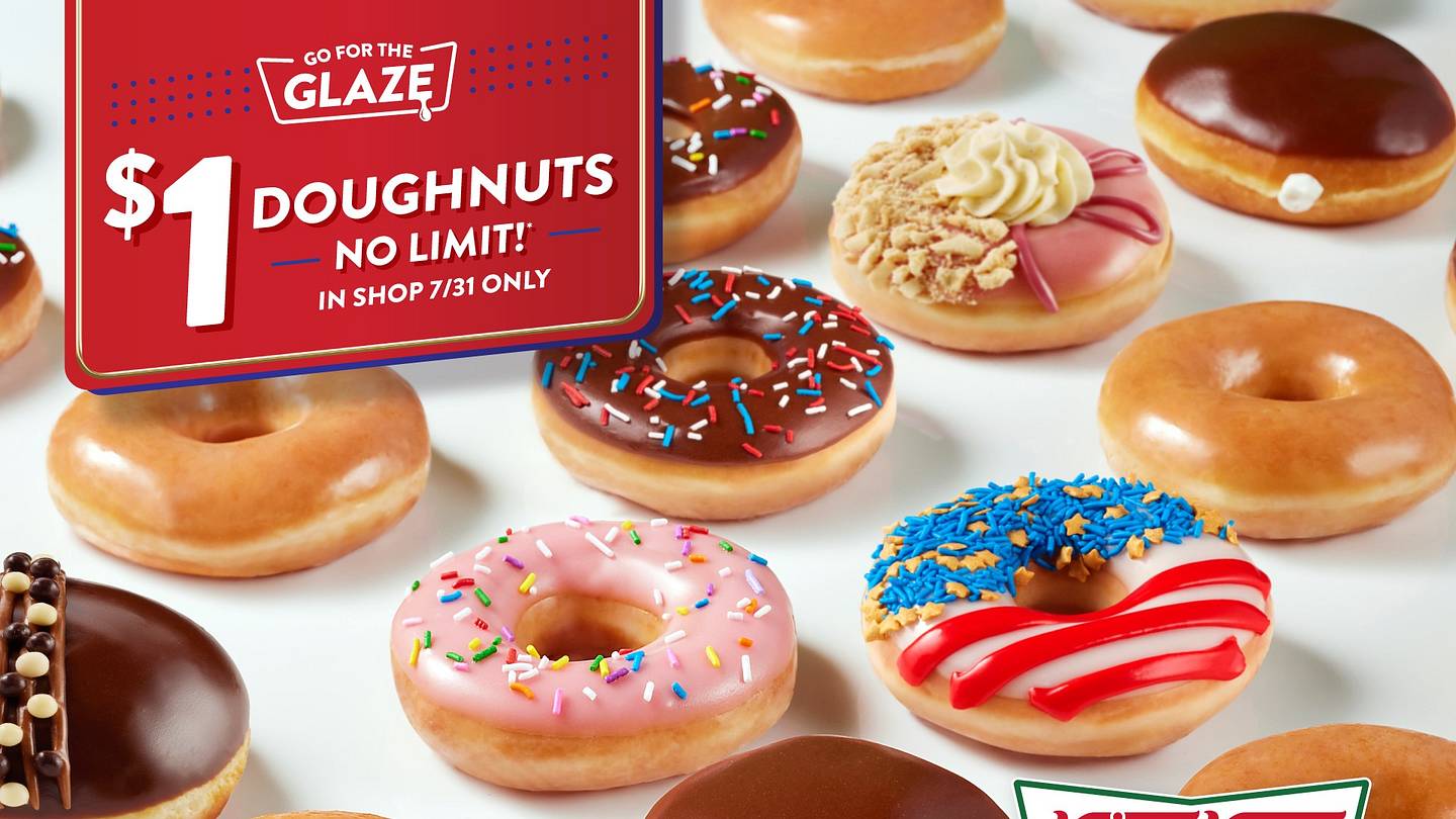 Krispy Kreme goes for the glazed with patriotic doughnuts and medal ...