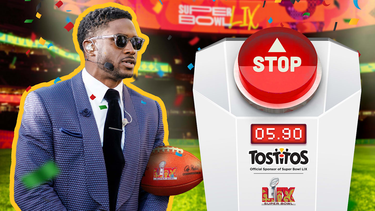 Reggie Bush stops the clock on the ultimate Tostitos snack celebration ...