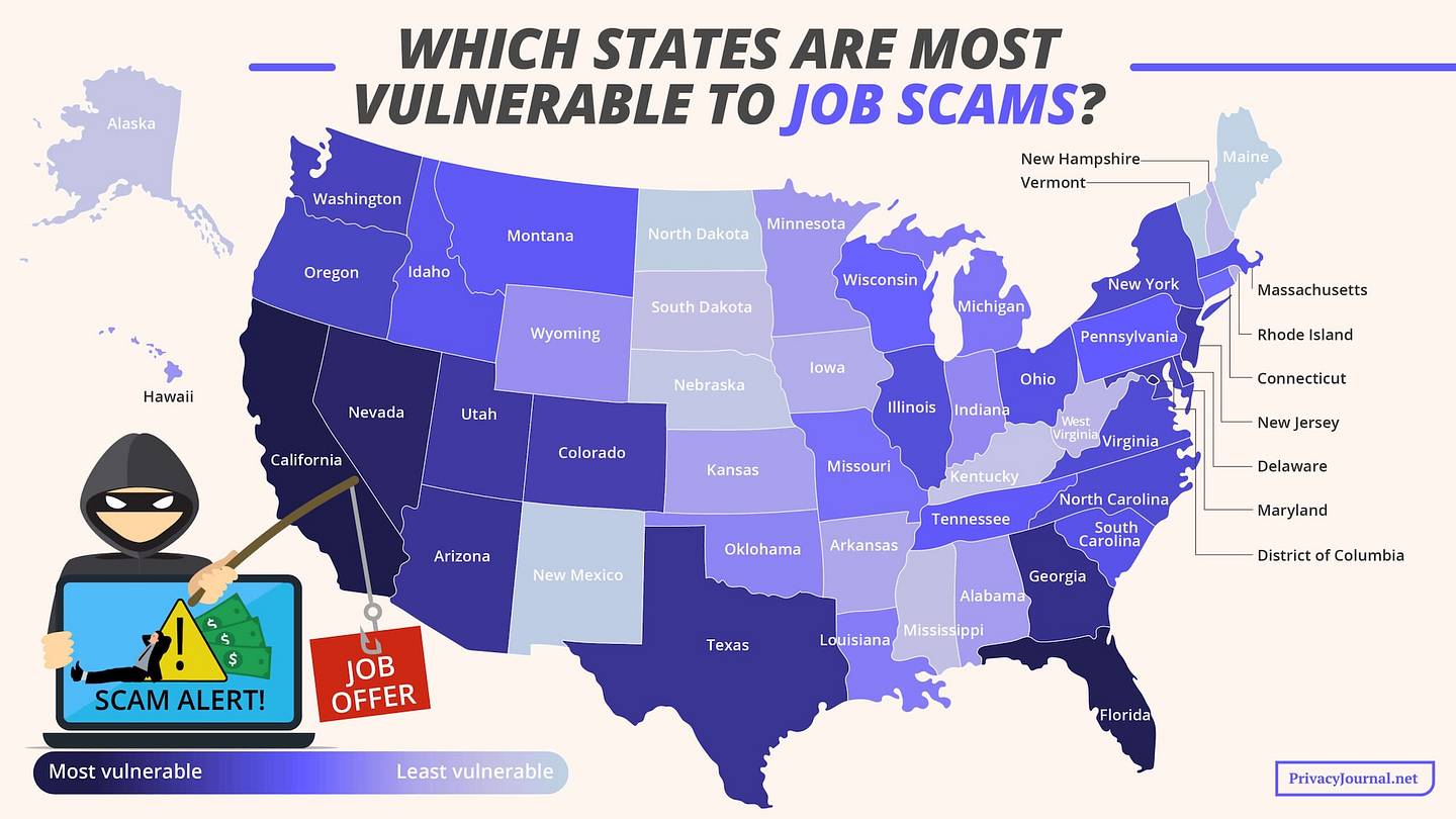 The Worst States for Job Scams, Mapped