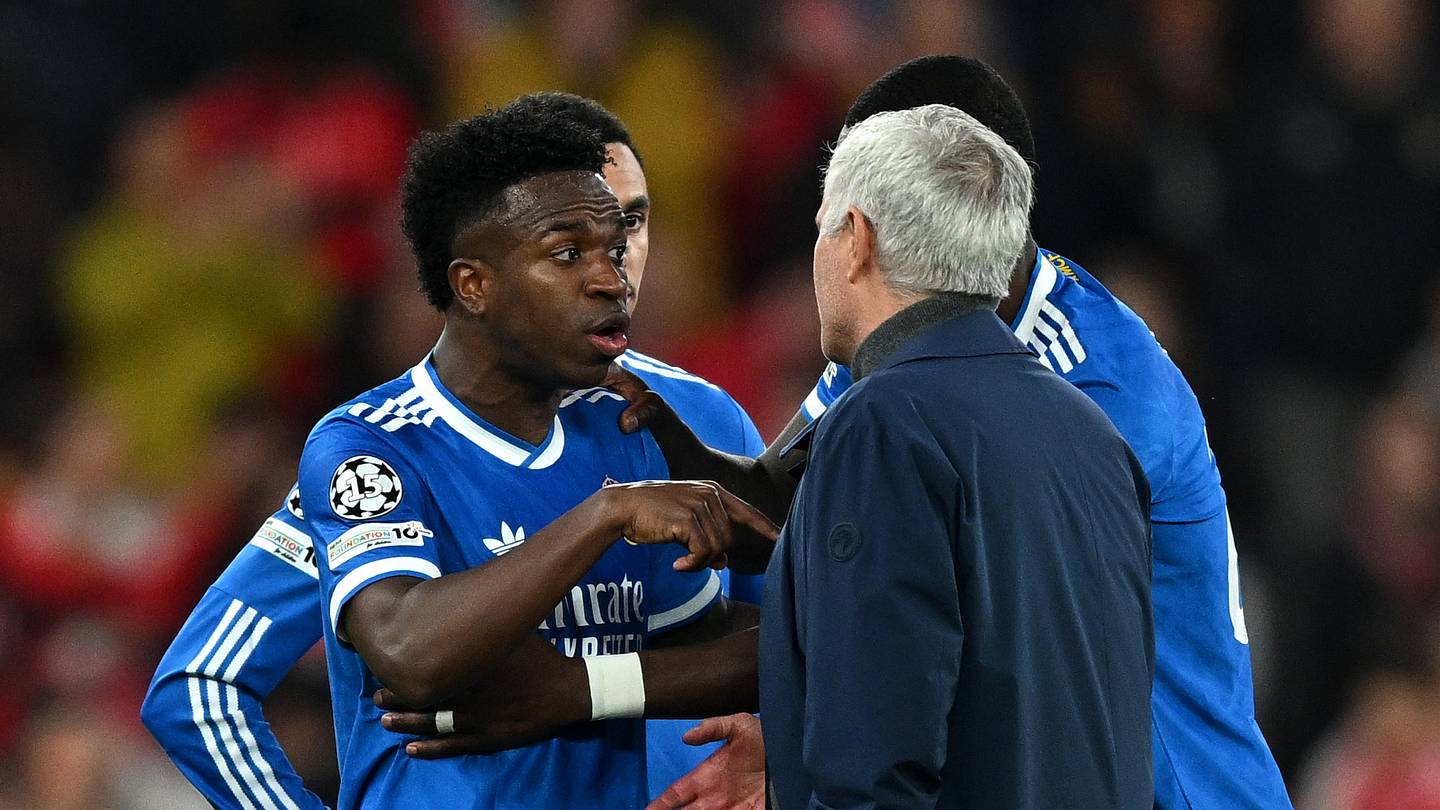 Real Madrid star Vinicius Junior 'very angry' with Jose Mourinho's ...