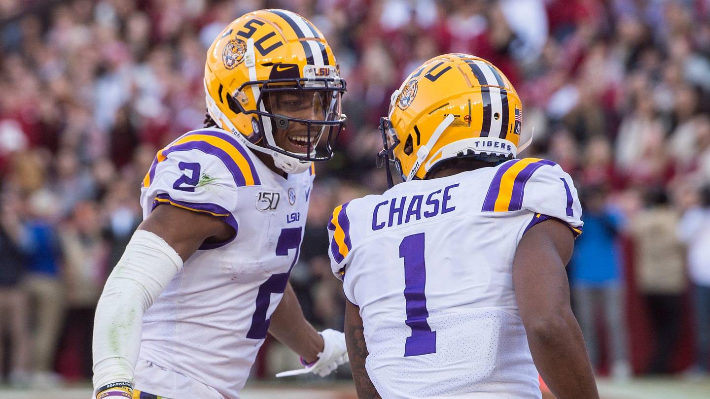 Justin Jefferson Blind Ranks the Top-5 Best LSU Football Wide Receivers ...