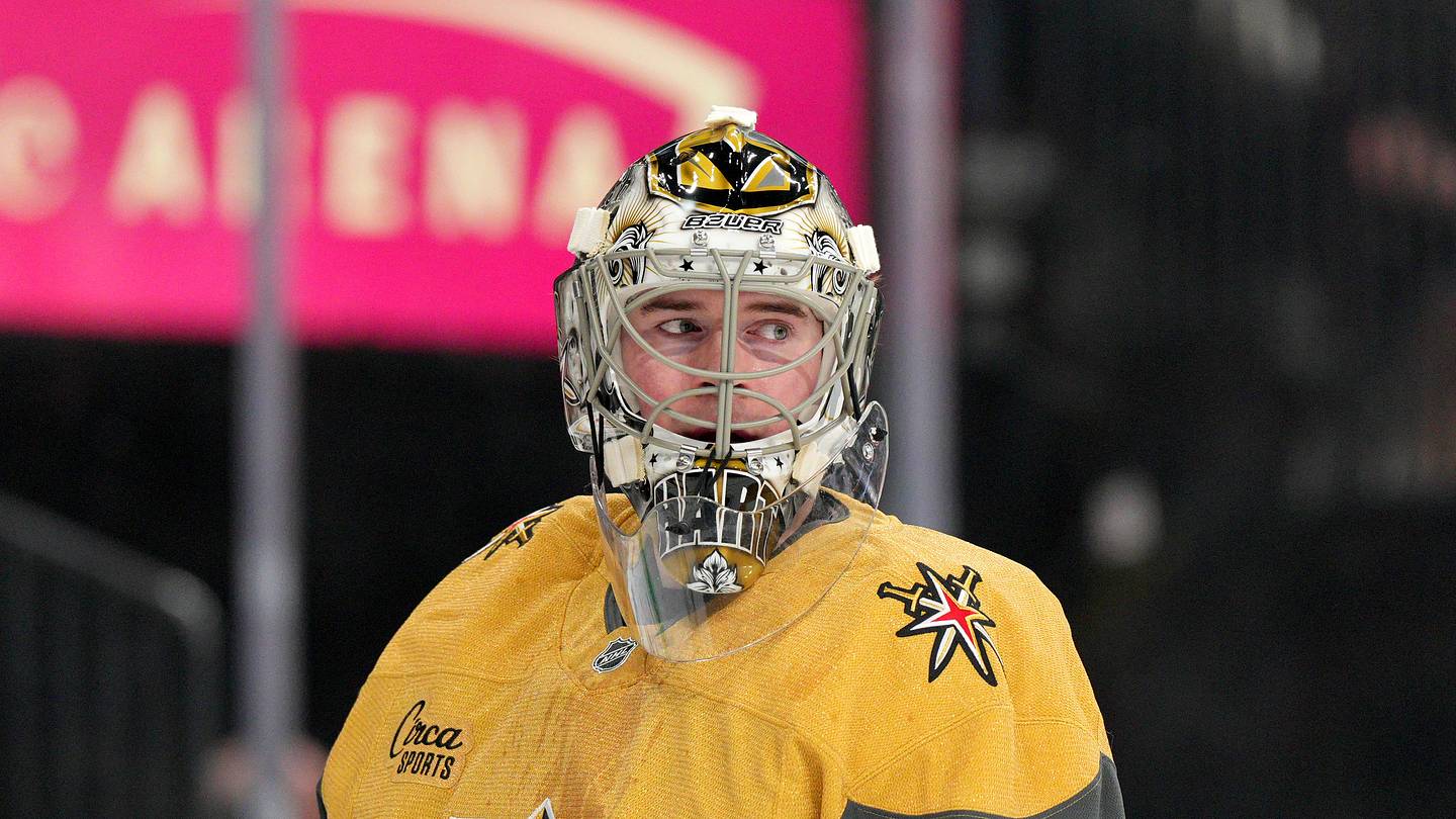 Carter Hart has an interesting Vegas Golden Knights win vs. the Chicago ...