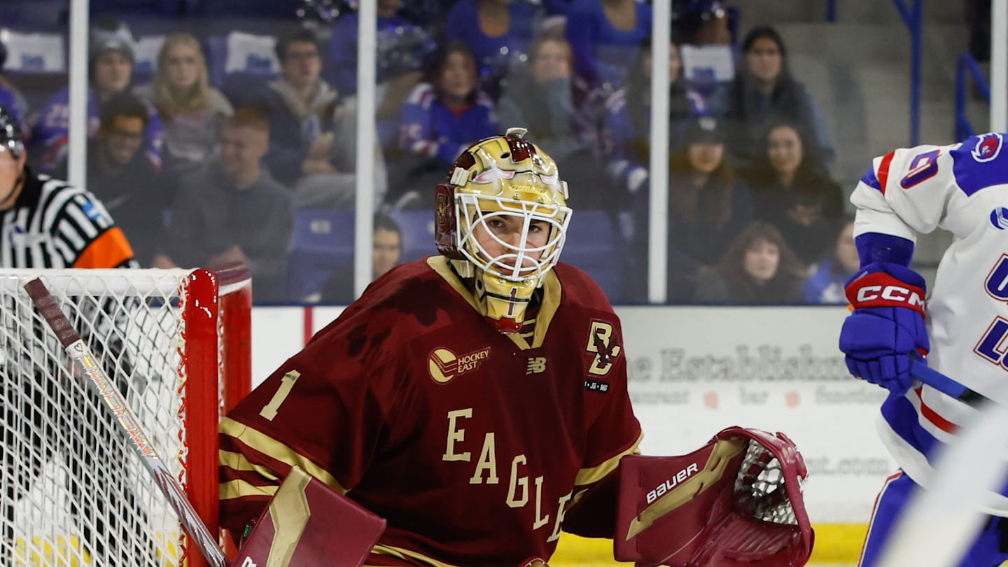Boston College head coach Jeff Brown praises Jacob Fowler's consistency