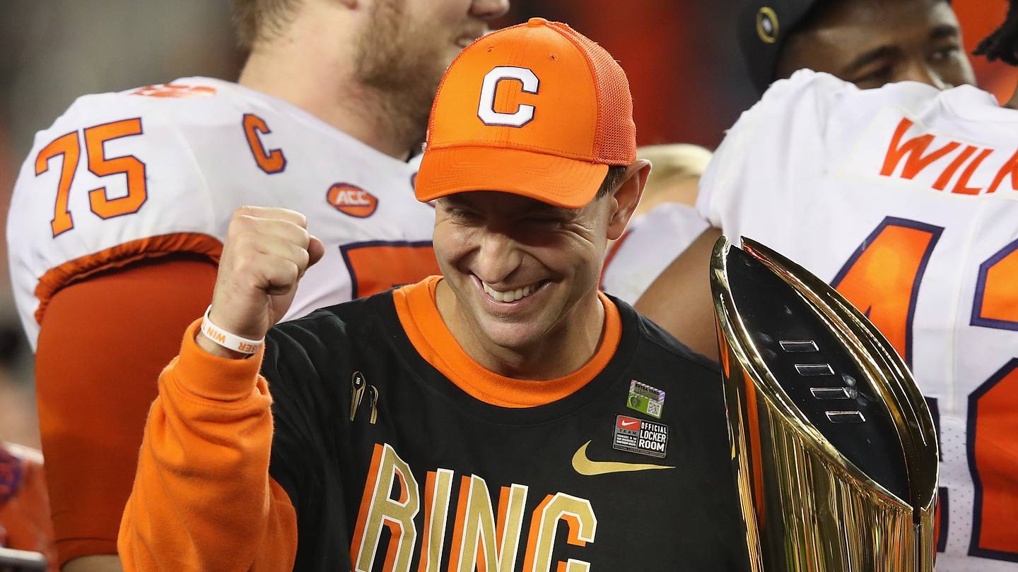 Dabo Swinney record in College Football Playoff games at Clemson