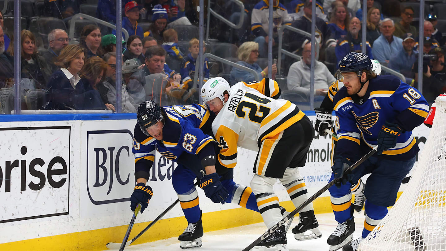 St Louis Blues win their 11th in a row...Overtime Winner vs Pittsburgh, 5-4