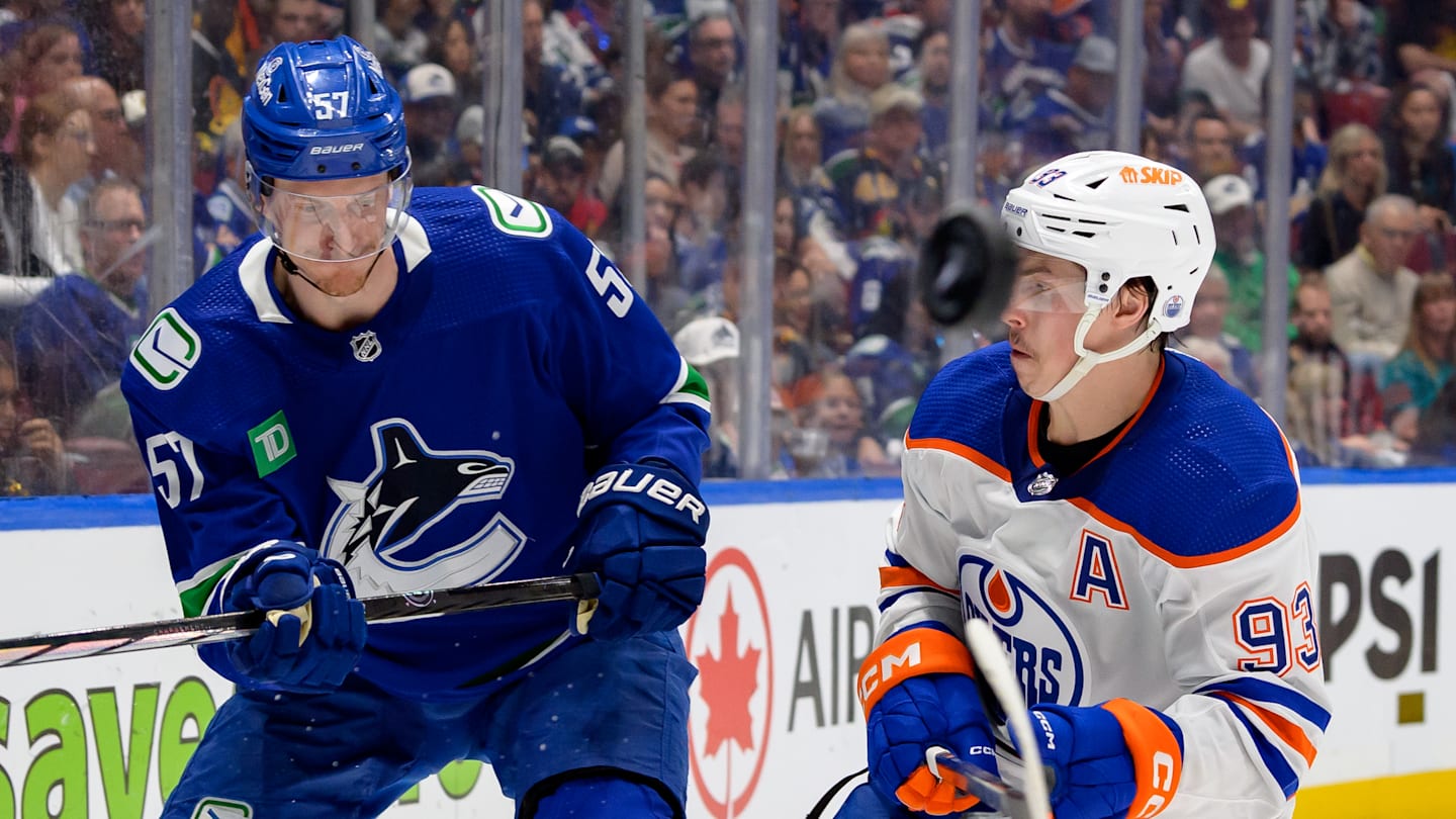 Canucks' Tyler Myers returns to practice following apparent lower-body ...