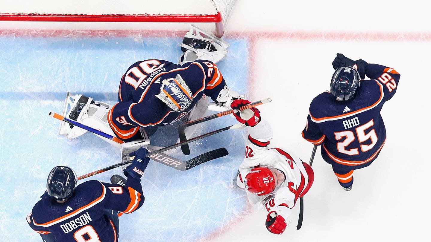 The Sebastian Aho double-deflection the latest event in Aho vs. Aho lure