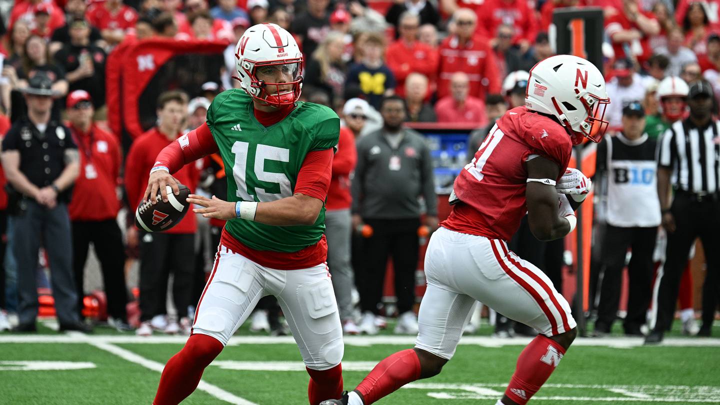 Dylan Raiola the undisputed star of the Nebraska football spring game show