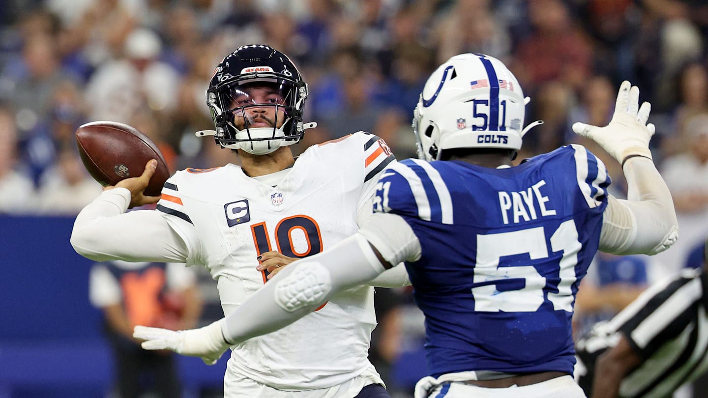 Anthony Richardson, Caleb Williams trade perfect deep dimes, horrendous INTs