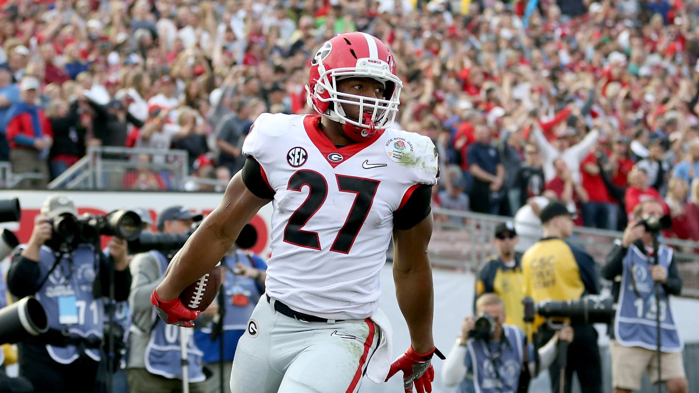 Georgia fans first look of Nick Chubb in Houston will make every UGA ...