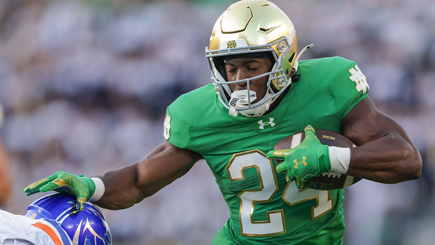 Watch: Notre Dame’s Jadarian Price displays NFL talent in spectacular ...