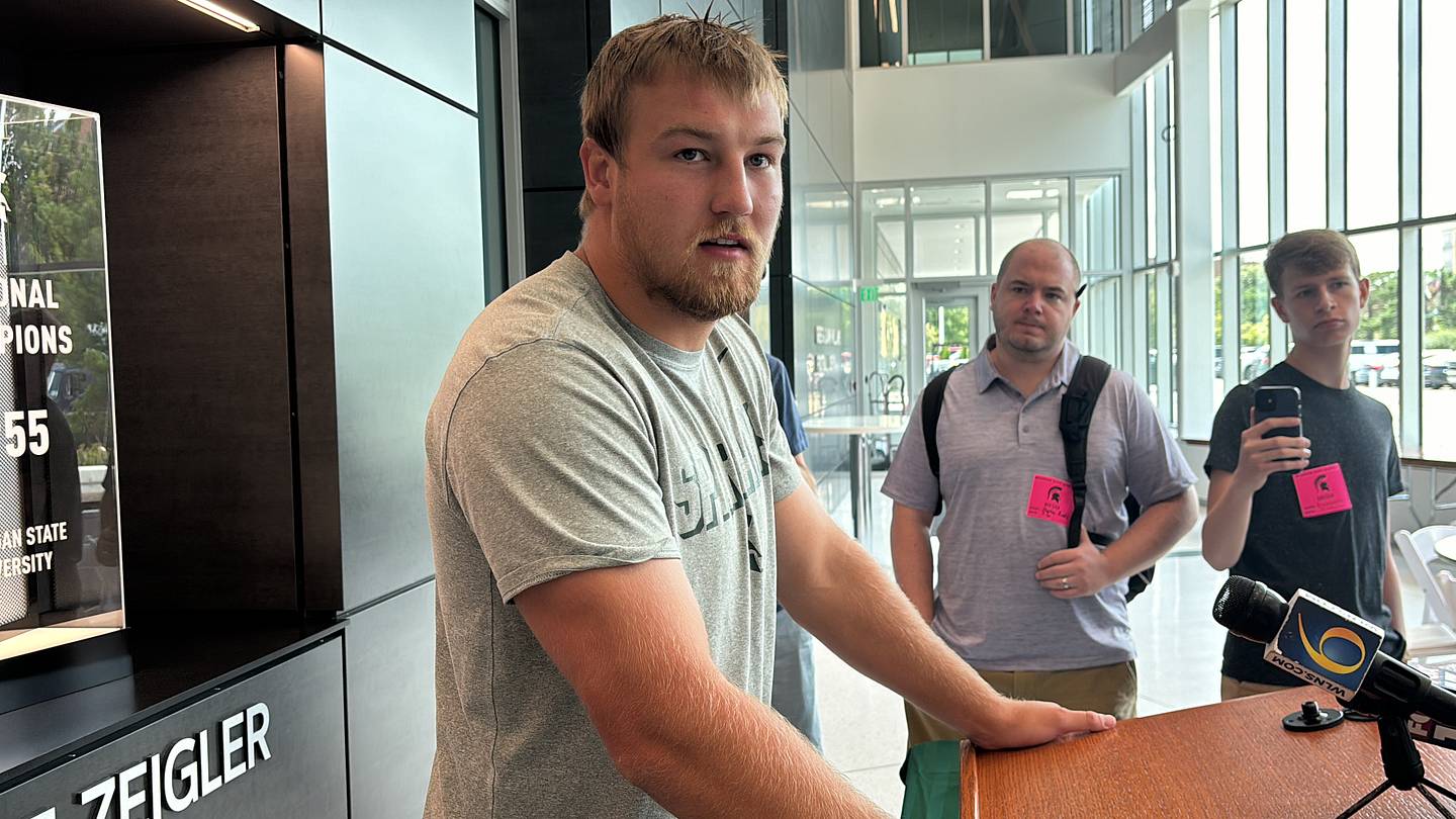 Michigan State Football's Cal Haladay Talks Spartan LBs