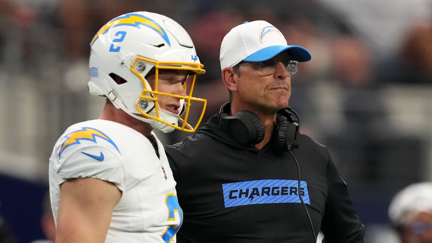 Jim Harbaugh confirms Easton Stick isn't leaving as Chargers make odd ...