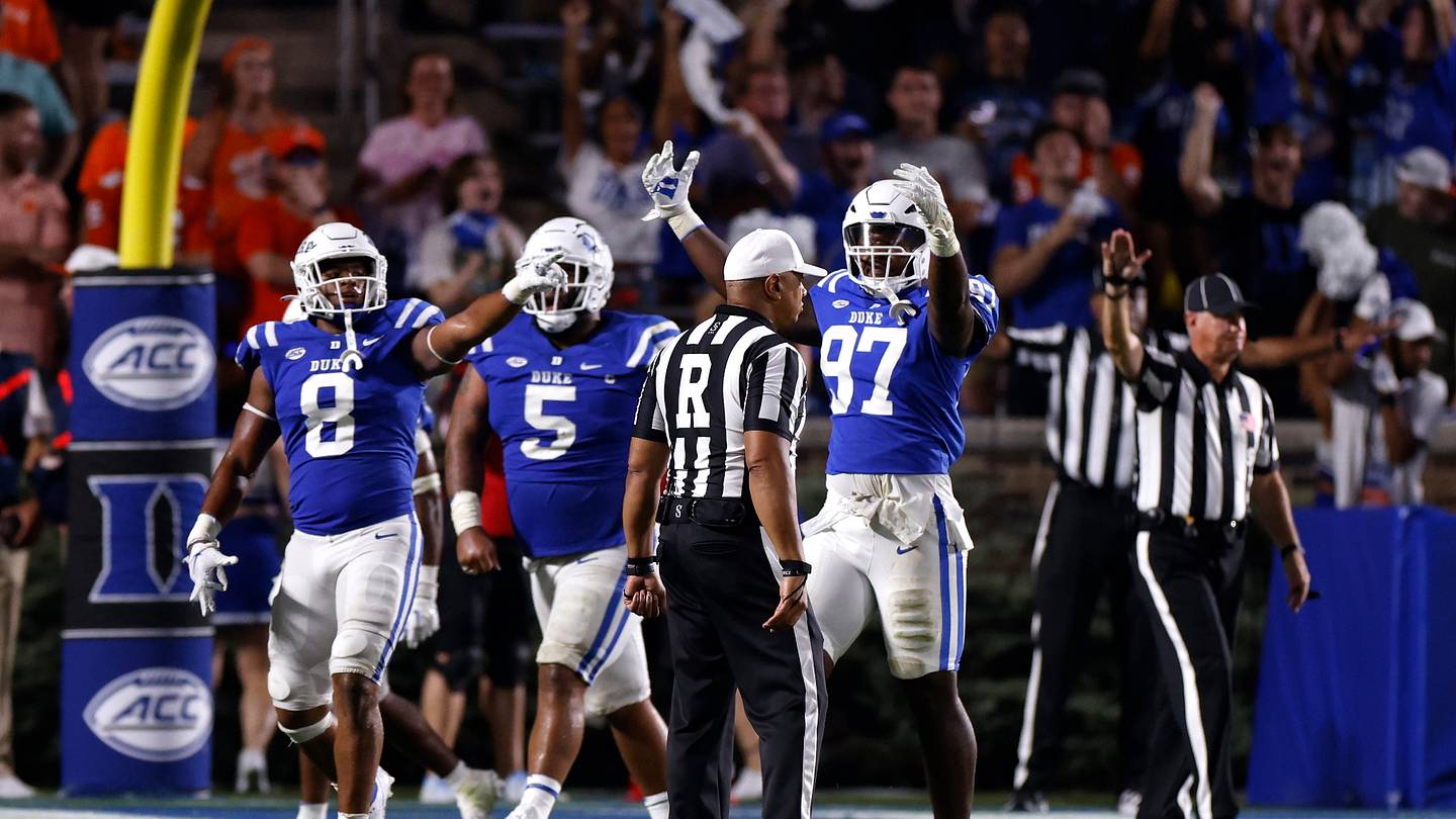 Duke football forces three first-half fumbles in dominant win