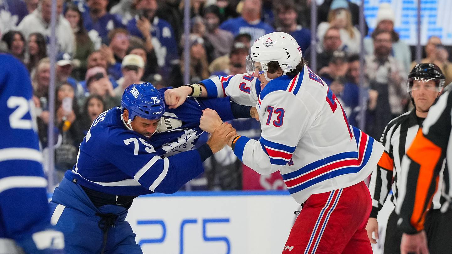 Matt Rempe Keeps Up His Physicality Even Off the Ice
