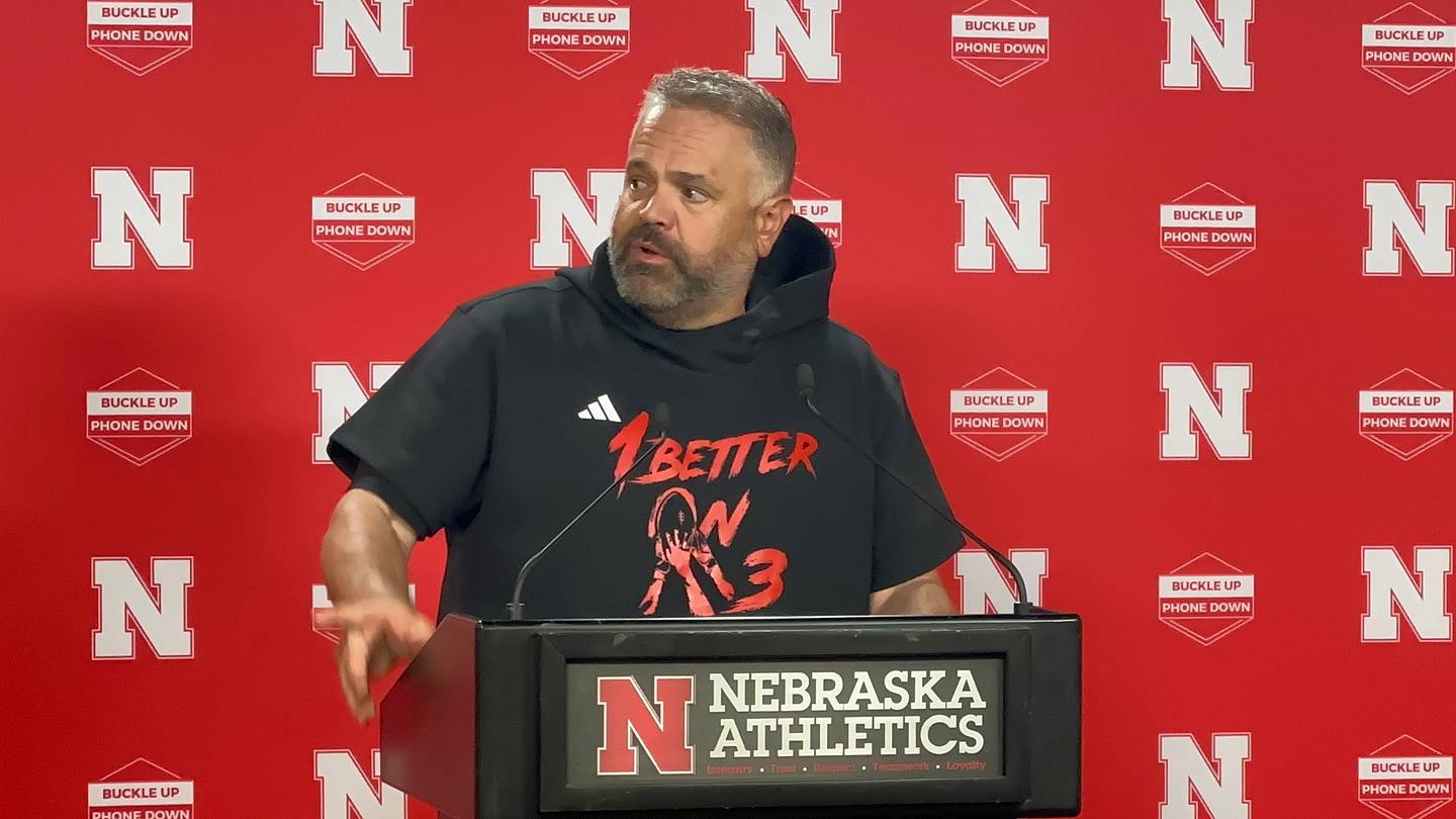 Spring Practices Begin: Nebraska Football Coach Matt Rhule, Players ...