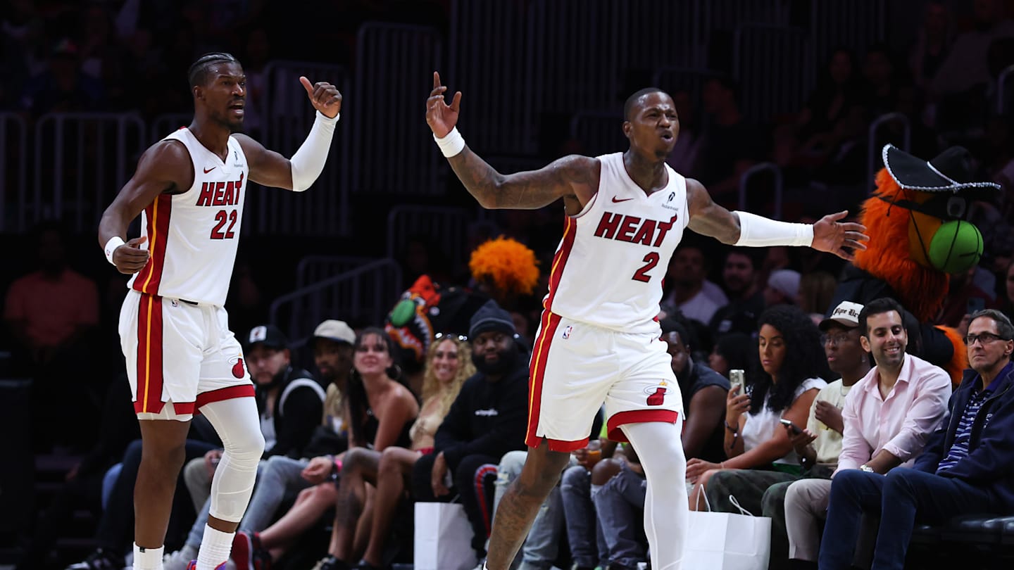 Jimmy Butler shines, trolls own Heat teammate in preseason win over Hawks