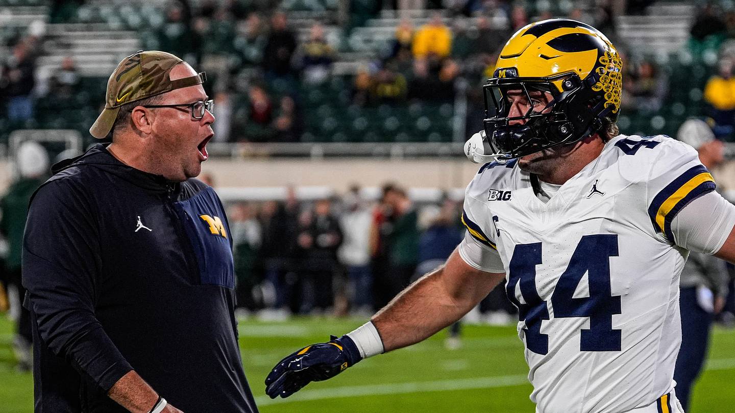 Sherrone Moore offers status updates for vital Michigan players vs ...