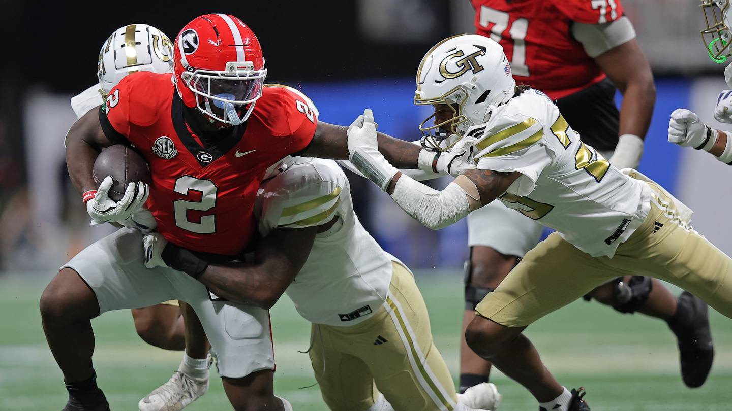 Georgia survives scary upset bid from in-state rival Georgia Tech