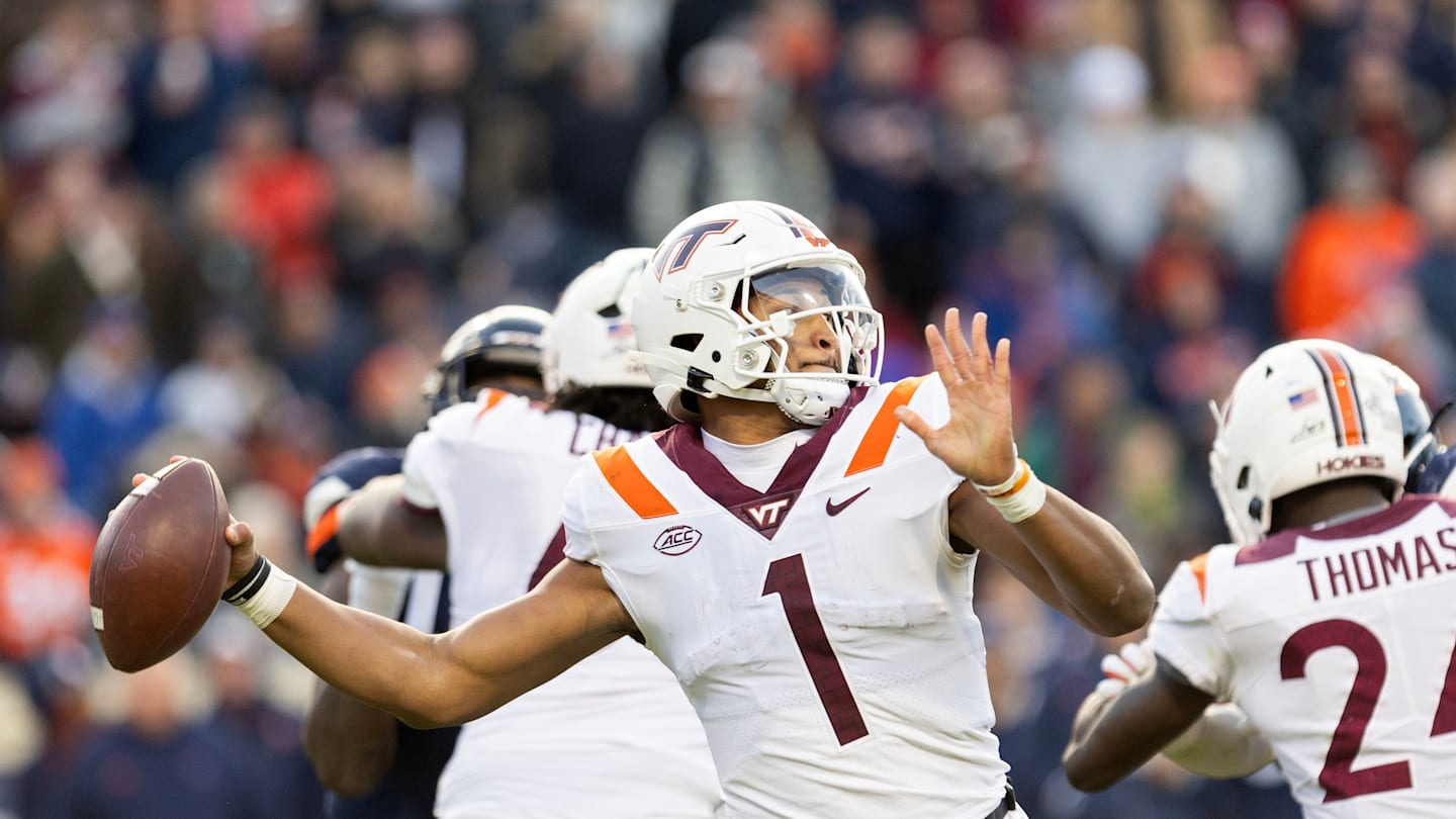 Virginia Tech QB Kyron Drones reveals his goal for spring practices & 2024 season
