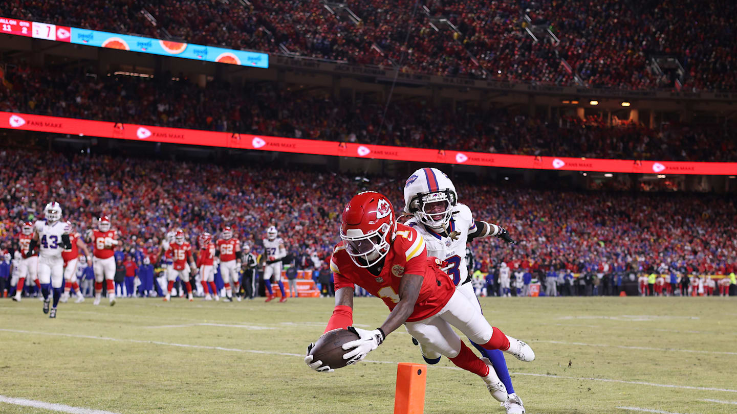 Xavier Worthy walks the talk for Chiefs with banner night against Bills ...