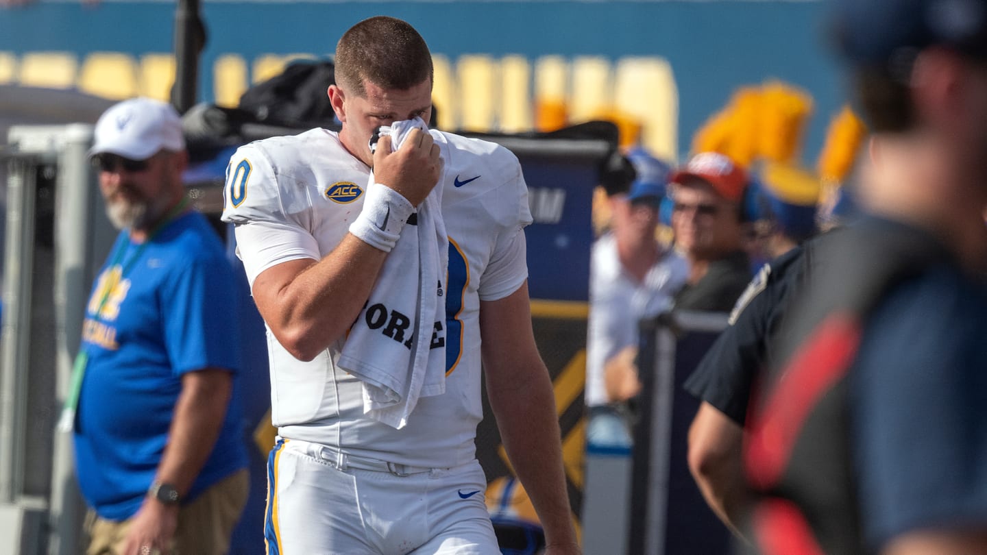 WVU Football's Defense Bloodies Pitt QB Eli Holstein's Nose, Says He ...