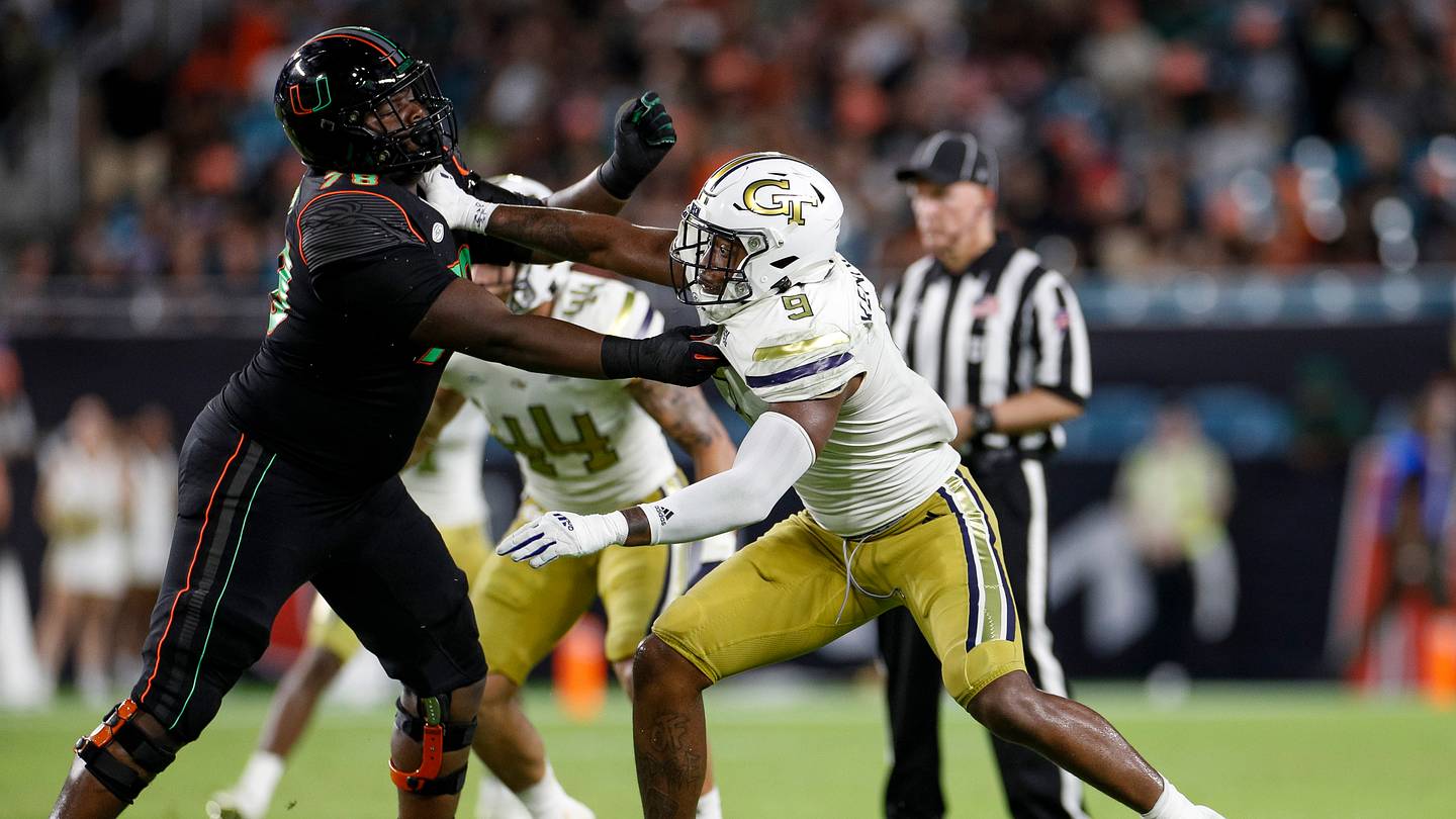 Miami football competition for 1st team LG appears to be three-way battle