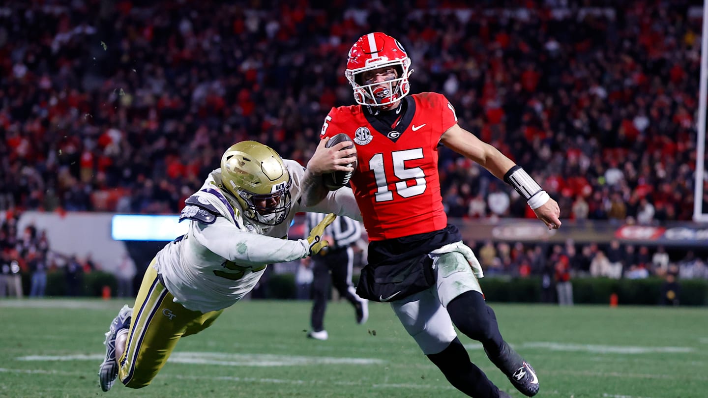 Georgia QB target shows off speed in 40-yard dash