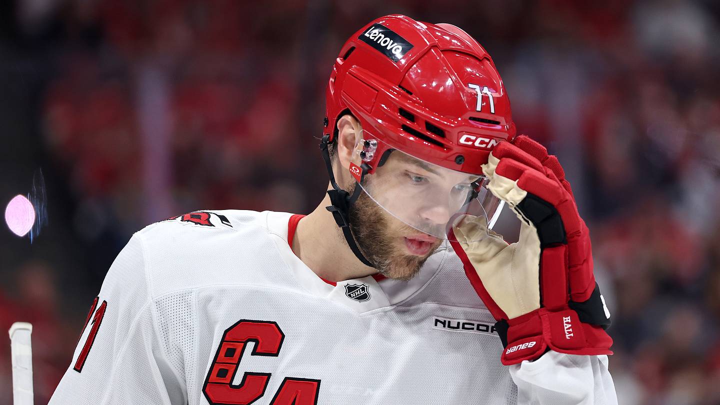Taylor Hall wants Carolina to be his final stop as he begins his three ...
