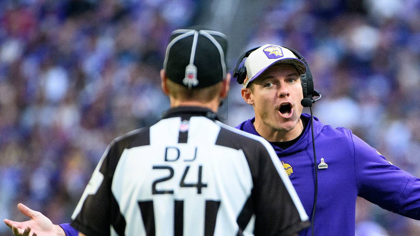 Refs making up new rules to screw over Vikings, and of course Mike ...