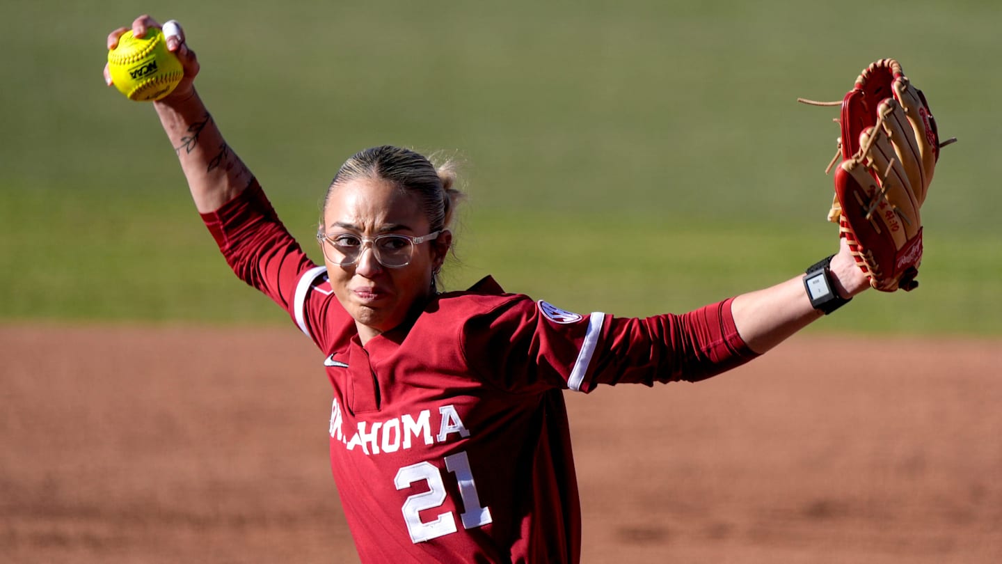 Sam Landry nearly perfect again in Oklahoma softball's win against Missouri