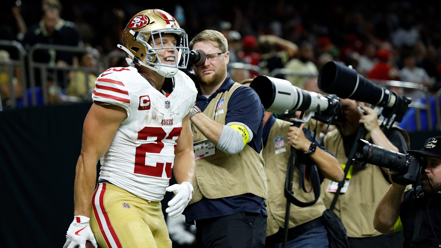 Christian McCaffrey joins rare company after receiving touchdown vs. Saints